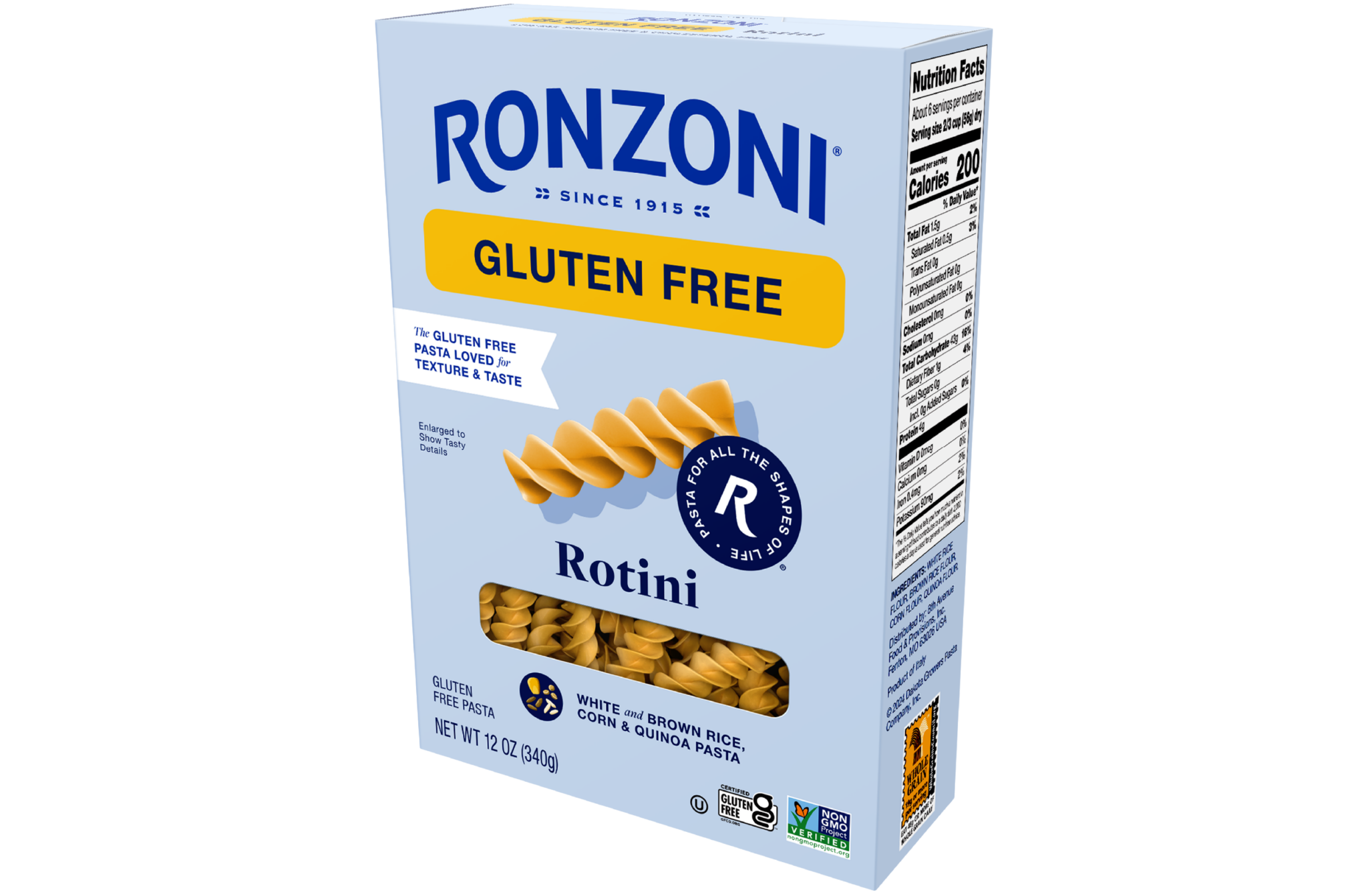 Gluten Free Rotini | Ronzoni® | Twisty & Tasty Pasta